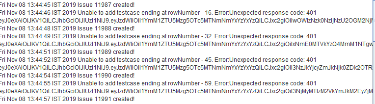 Solved: Error:Unexpected response code: 401 Your presented...