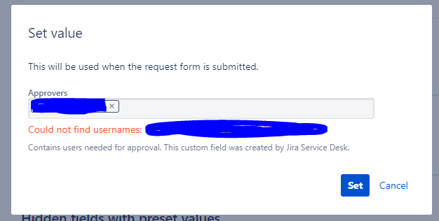 Getting an error message for one particular user i...