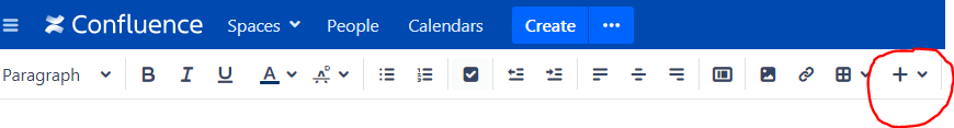 How do I insert a symbol into text in Confluence?