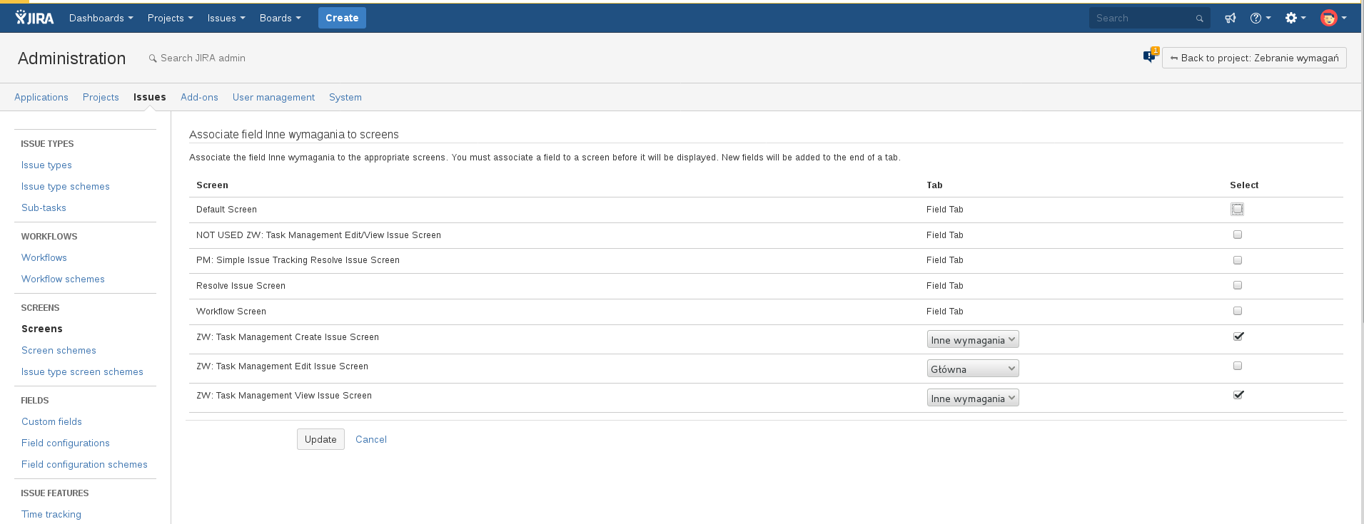 Cutom field (checkbox) to be grayed out (edition d...