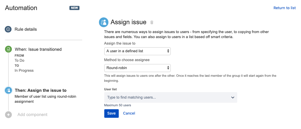 How to automatically change the assignee from a gr...