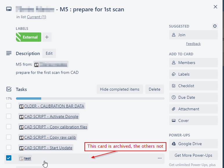 Automatically mark checklist item as complete
