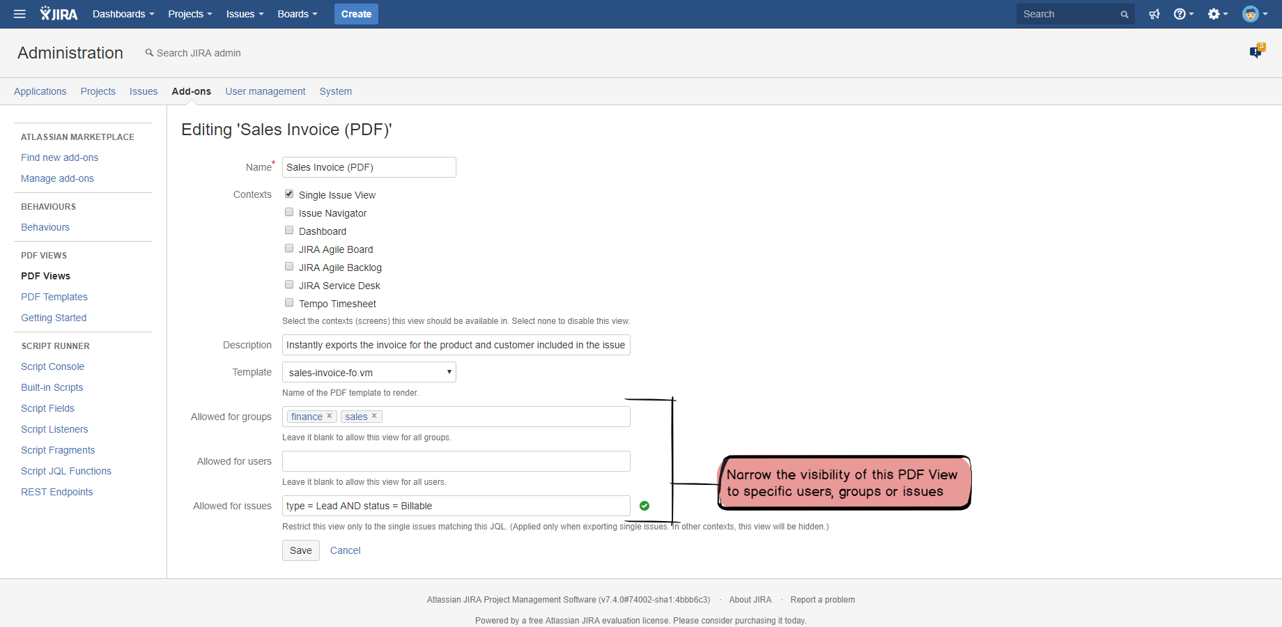 Solved Allow Issue Export Only For Defined Users