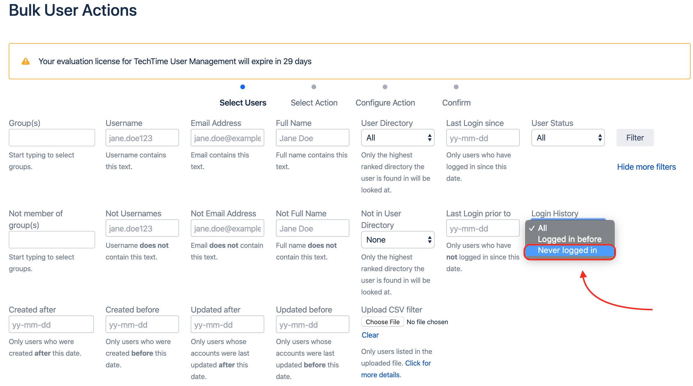 Solved: How to check for users who never logged into Confl...