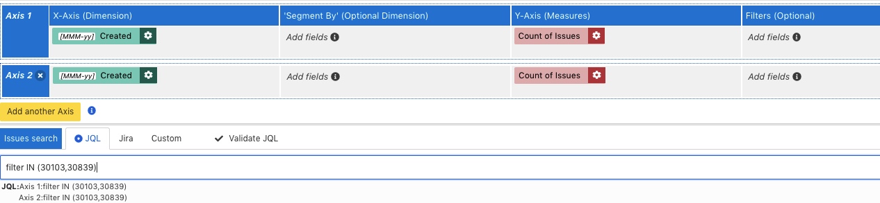 Using multiple filters in the AIO Reports Add-On