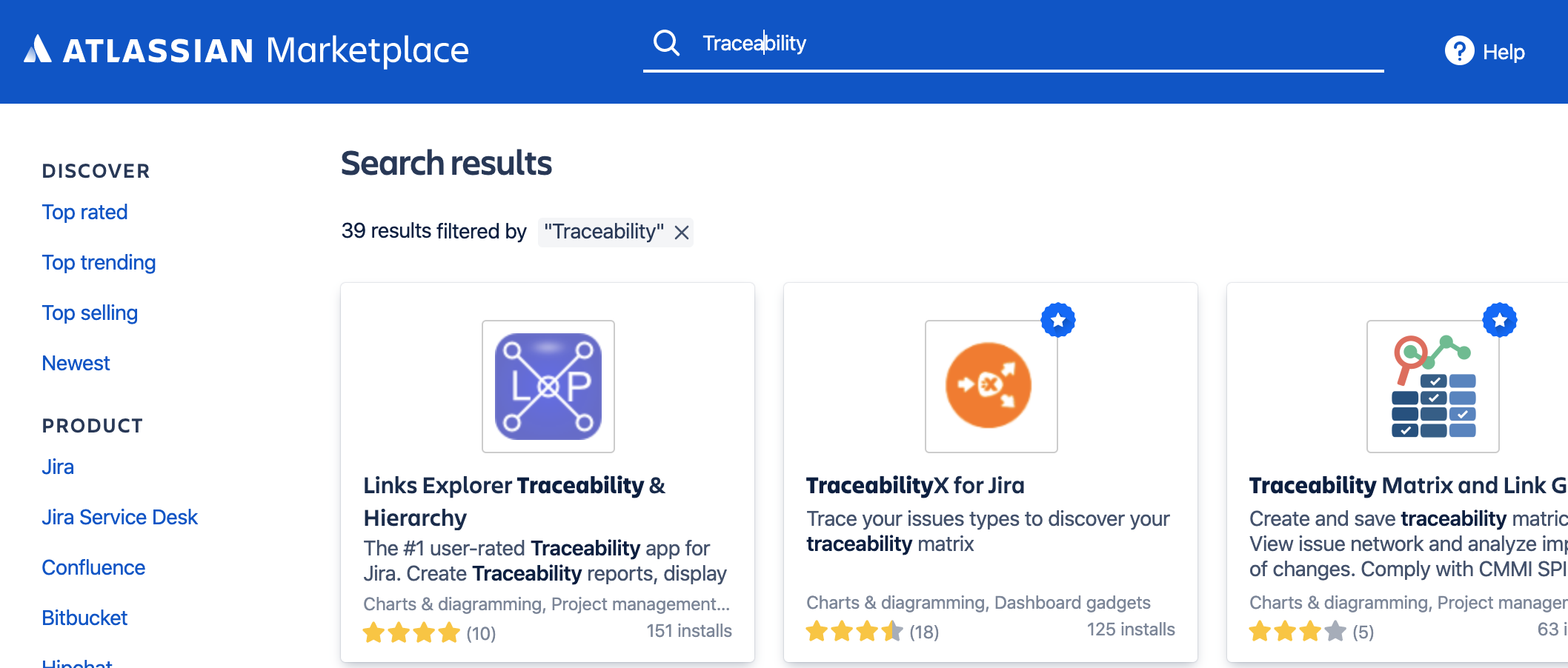 JIRA traceability matrix