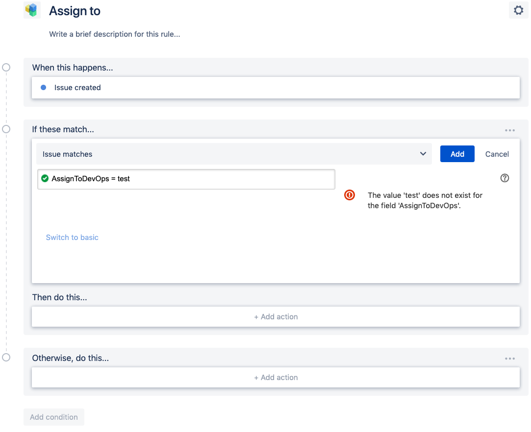Select people to assign in the request form...