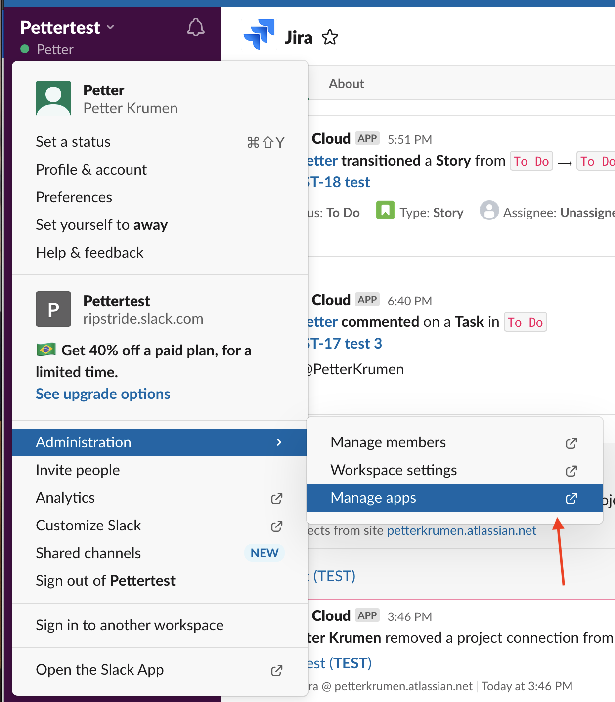 Jira Slack Bot Keeps Sending Messages After Logout 