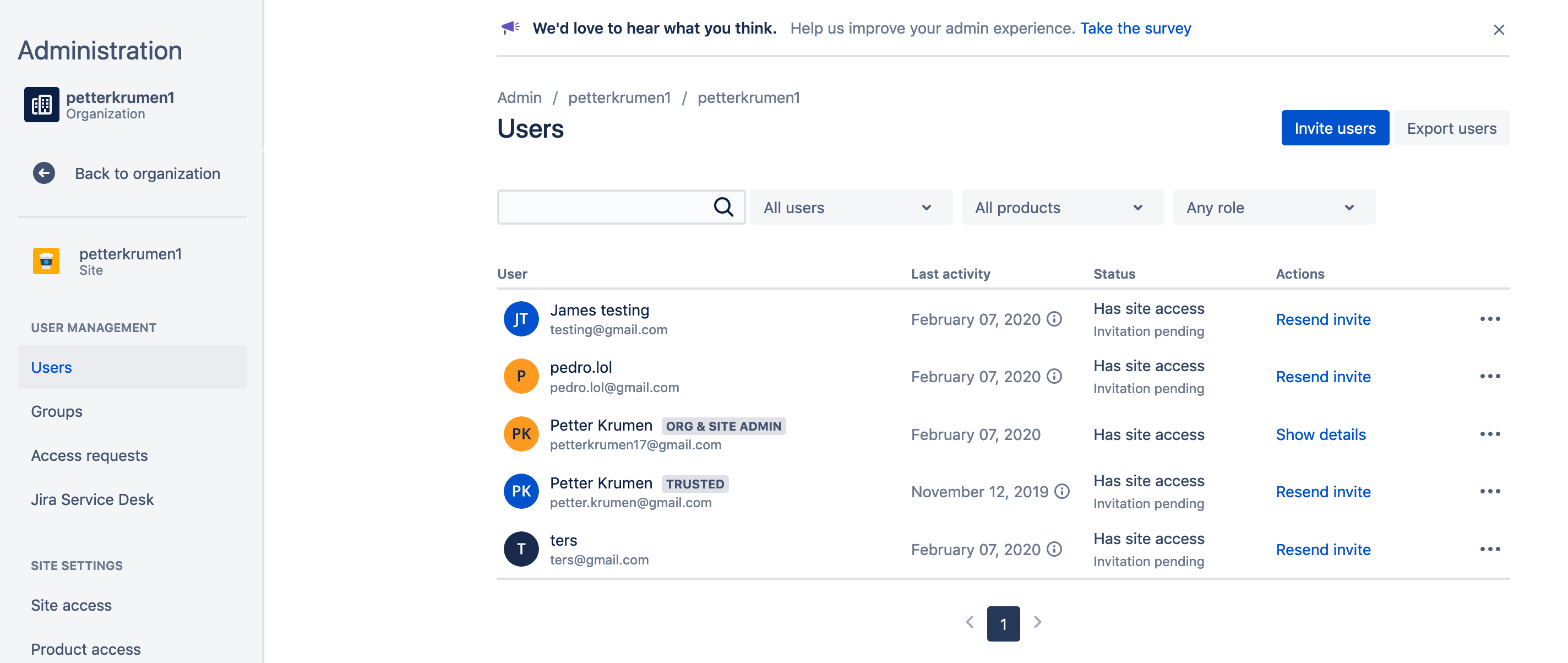 Export user SMTPs in a query