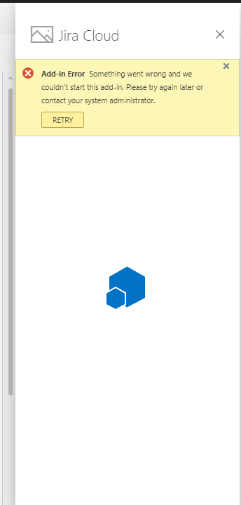 Solved: Jira Cloud for Outlook stopped working today