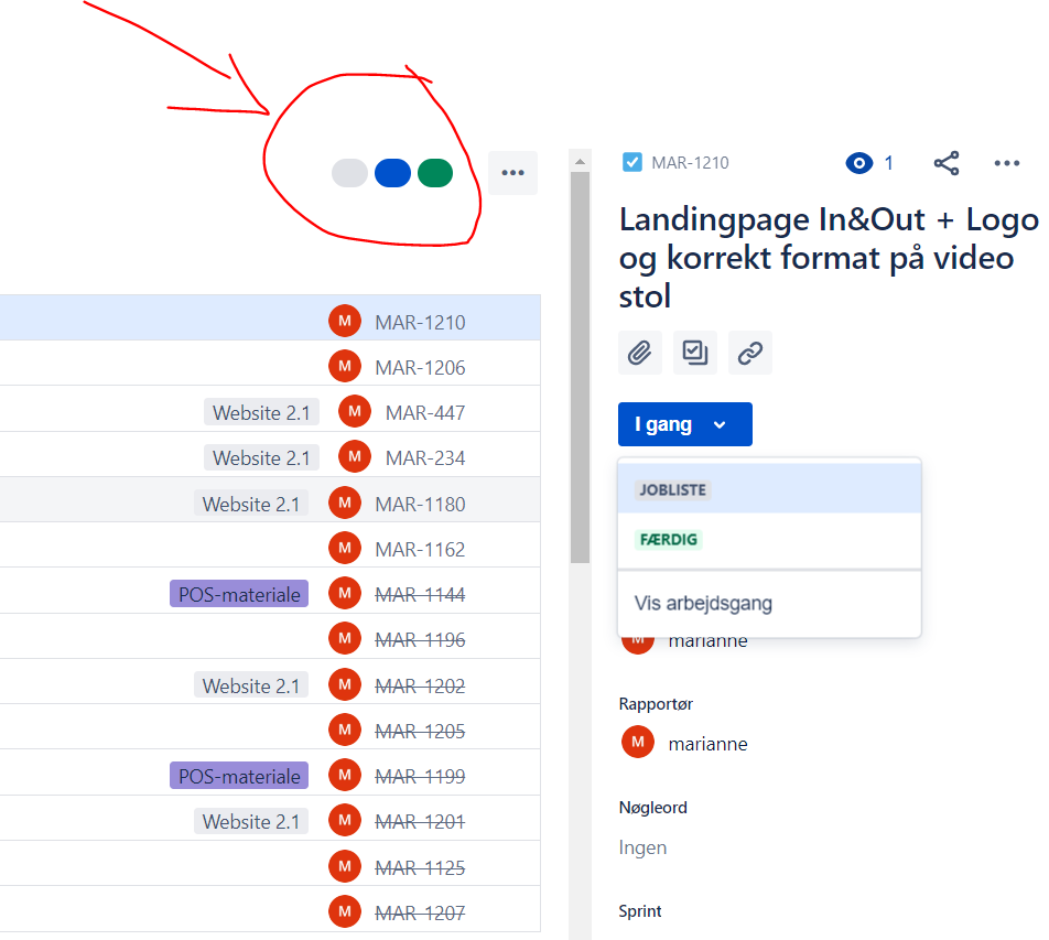 Workflow Status Colors