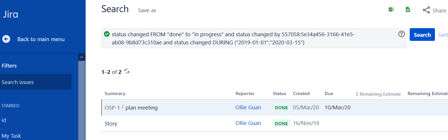 Solved: How to write this JQL query