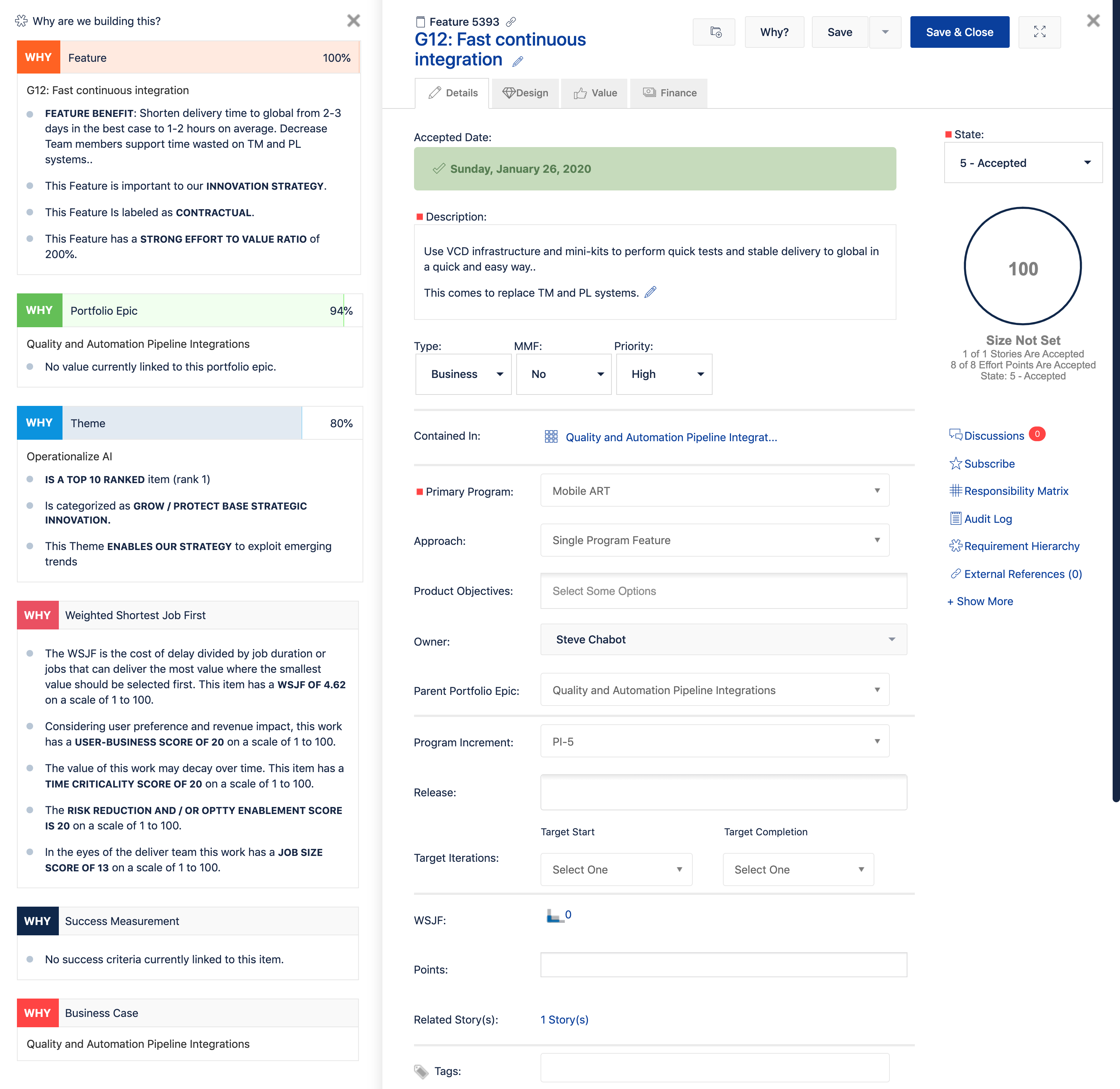 Creating Team Risks in Jira Align