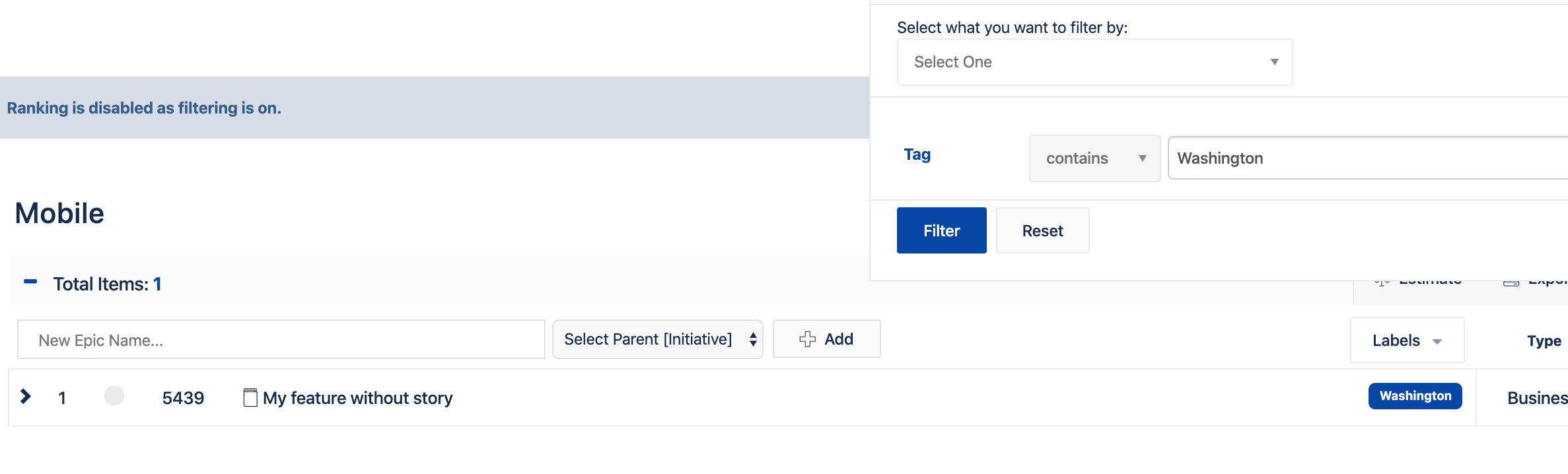 Jira Align - Feature team mapping SAFe