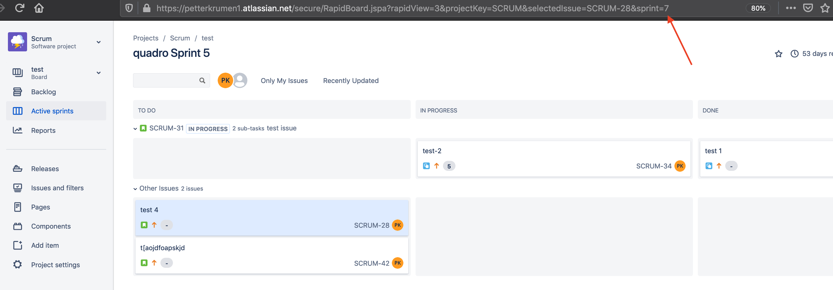 Simple query to get a start date & end date sprint