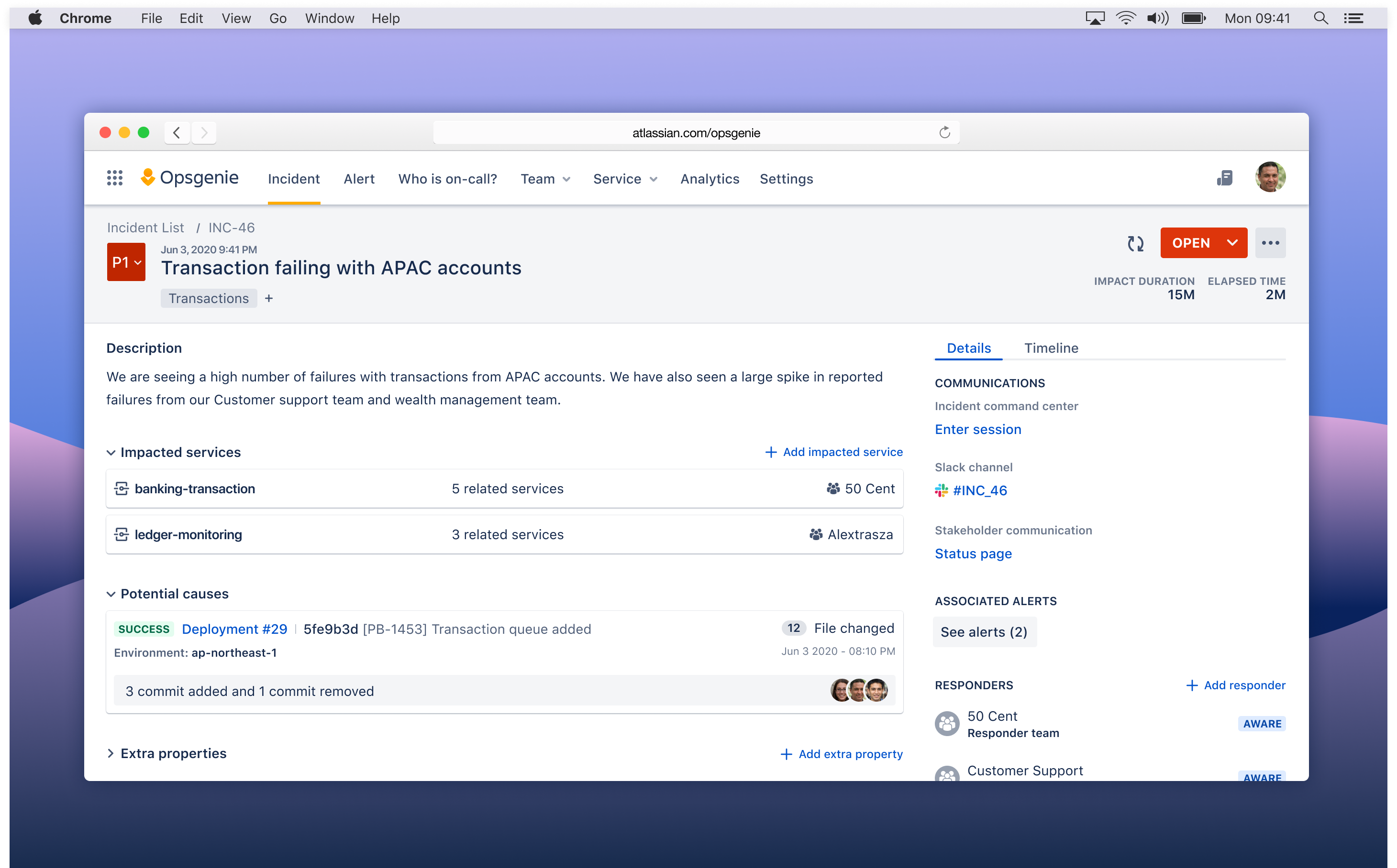 Incident investigation view enables teams to research incidents related ...