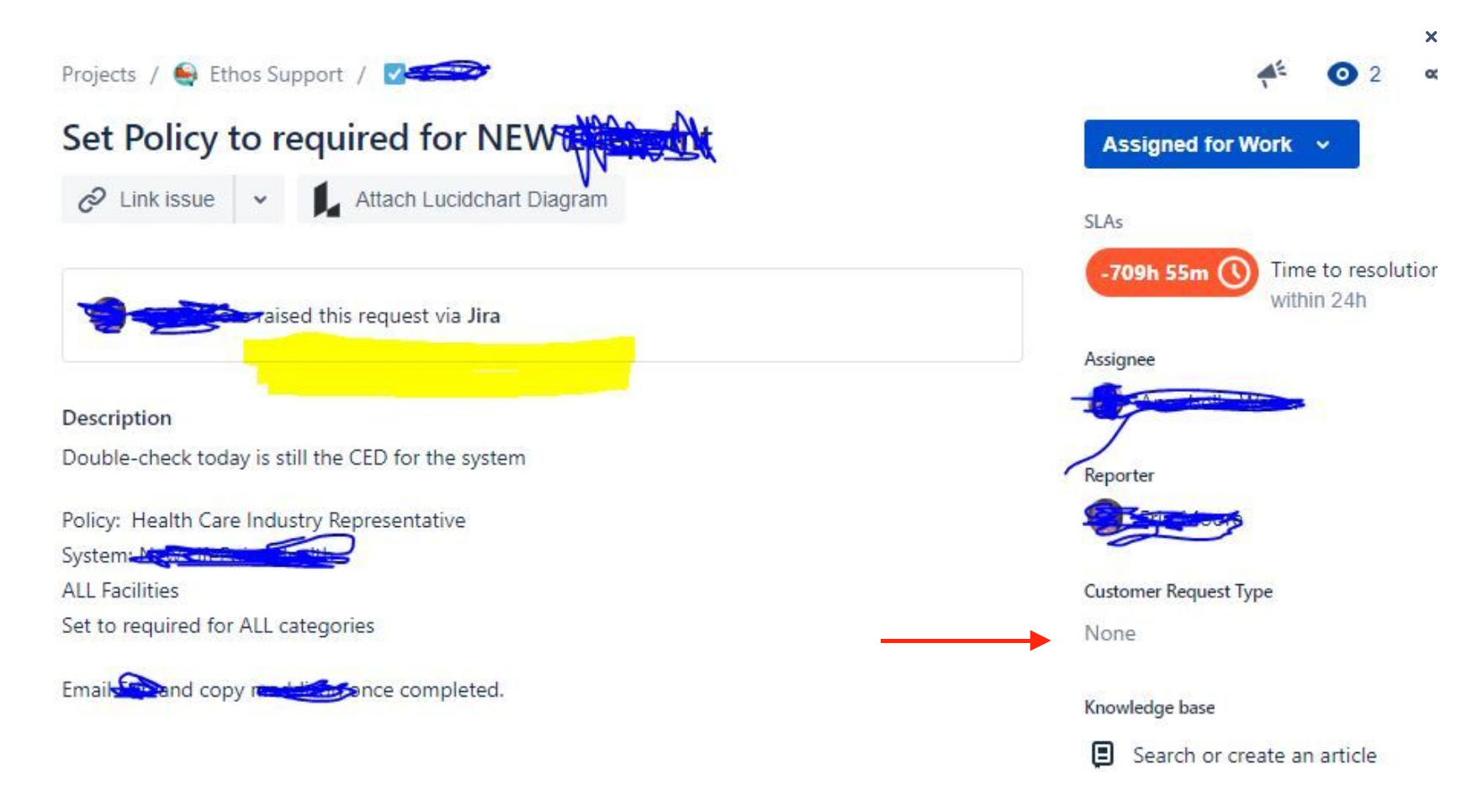 View this issue button gone