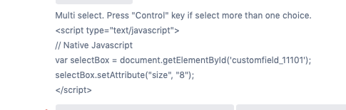 Alternative to script inject in Jira v8