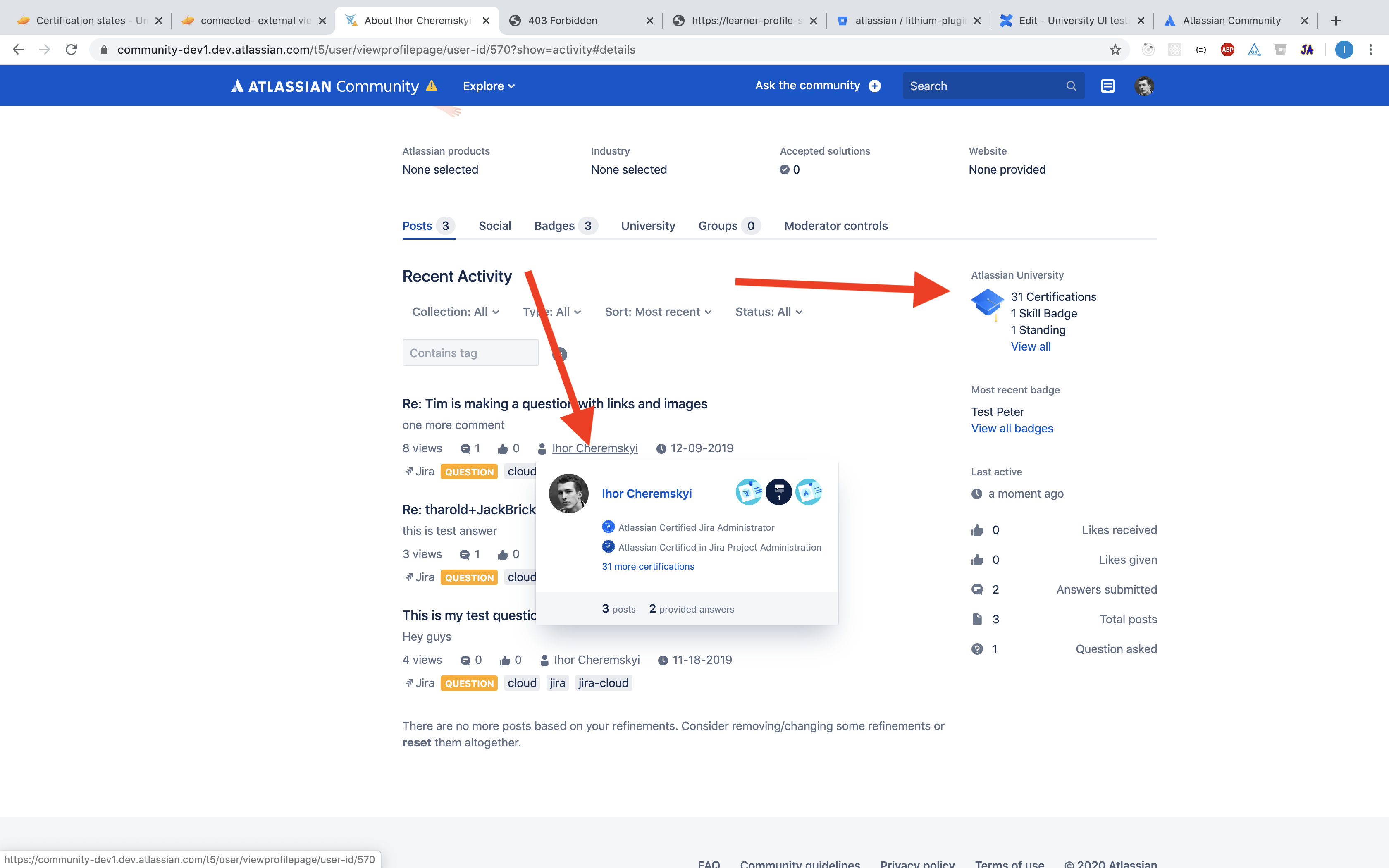 Display your Certifications on the Atlassian Commu... - Atlassian Community