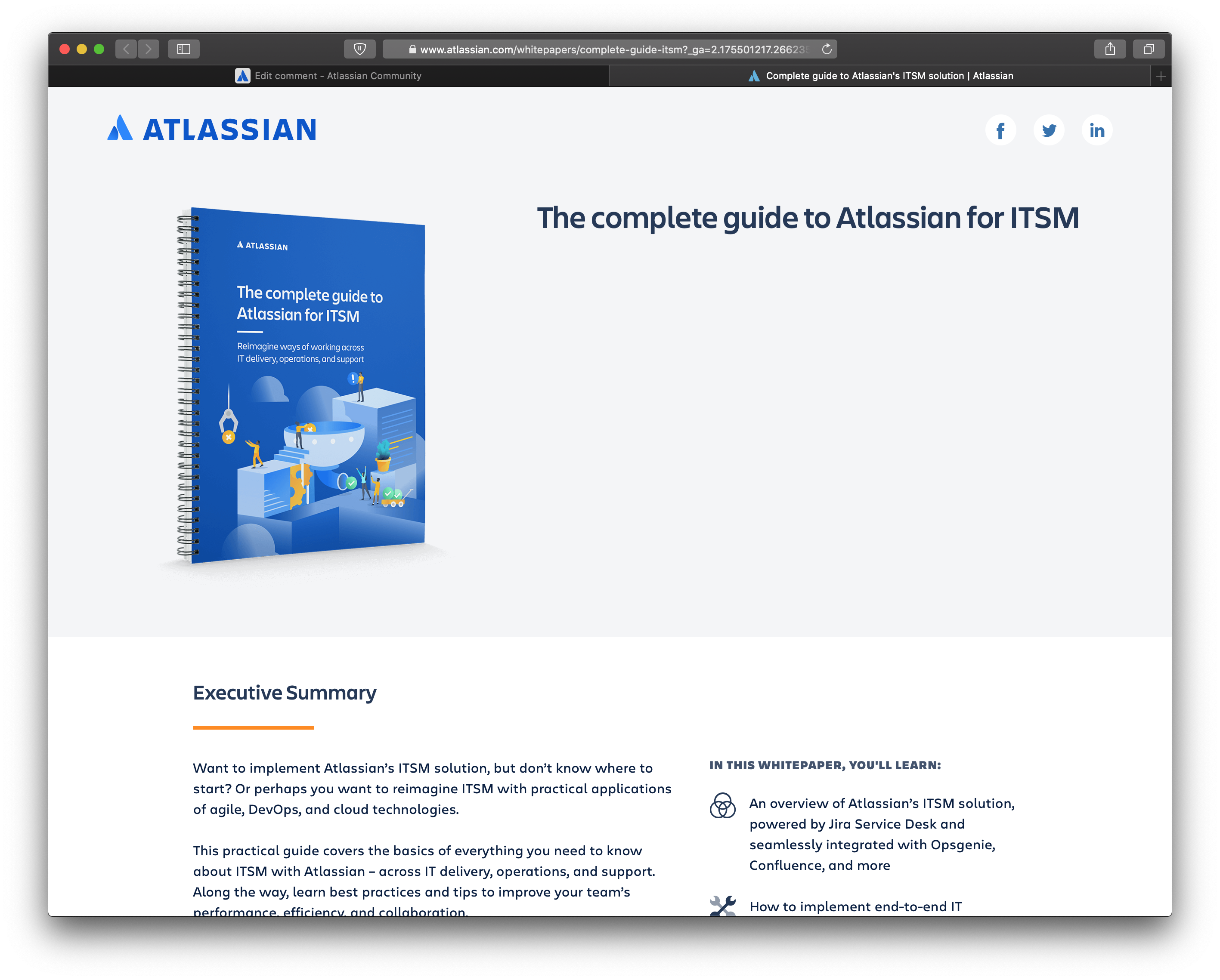 Complete guide to Atlassian's ITSM solution