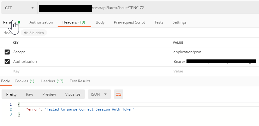 How do we send access token Rest API request using...