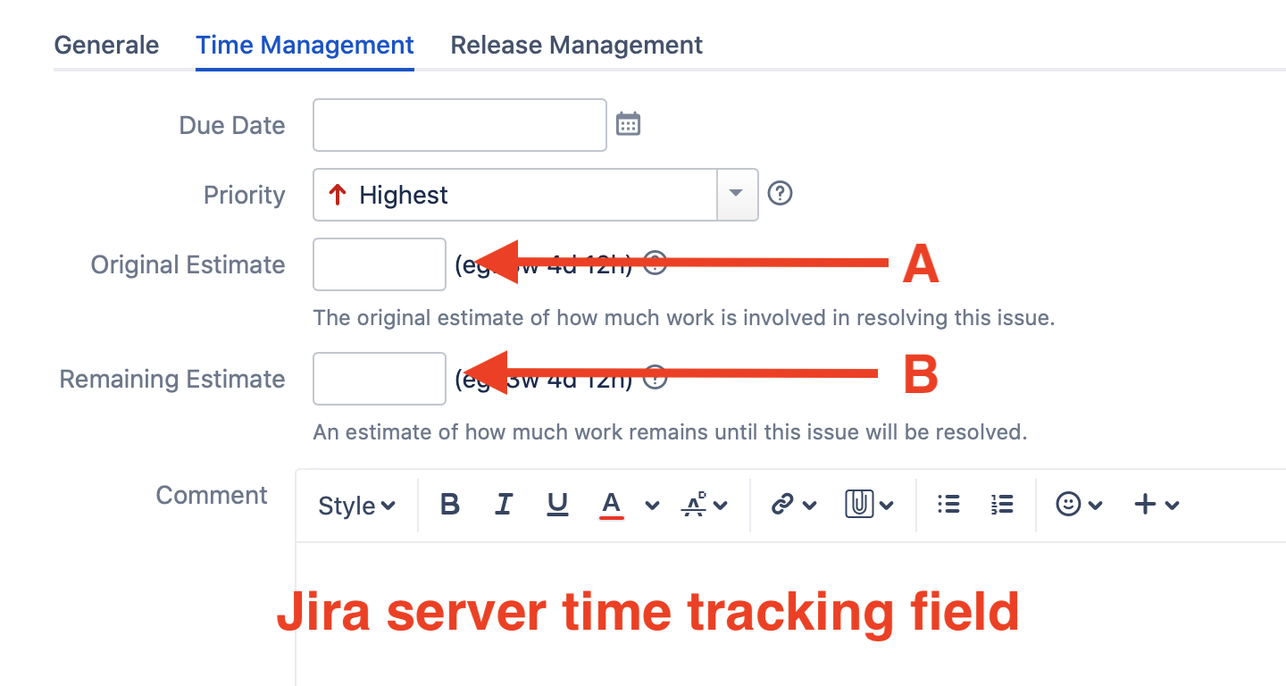 how to show Estimate : Spent : Remaining time in K...
