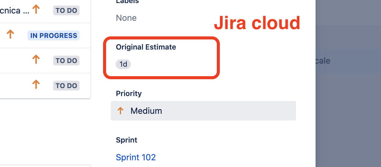 how to show Estimate : Spent : Remaining time in K...