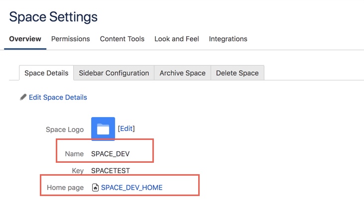 Solved: Rename Name of the space and also the space Home p...