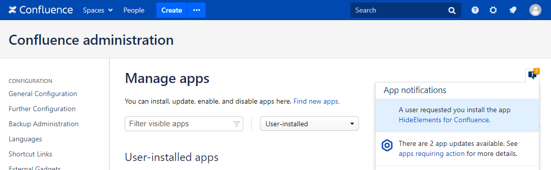 Solved: App requests for Confluence