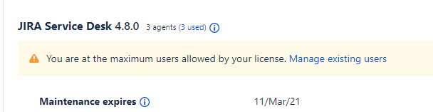 Cannot create issue due to invalid license