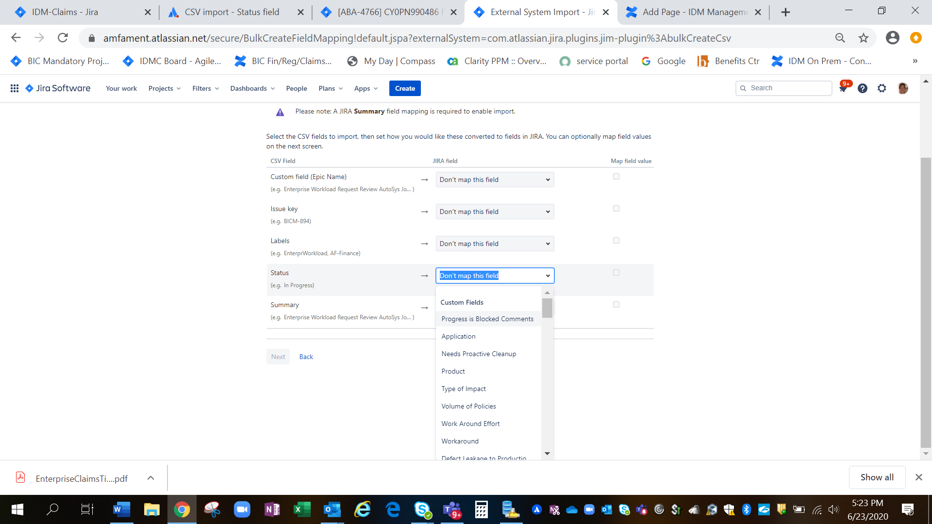 Solved Csv Import Status Field