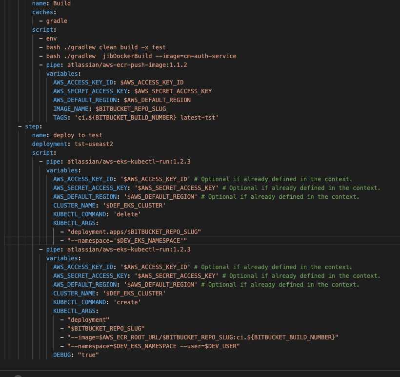 Bitbucket Pipeline Is Failing When Deploying To Ek 