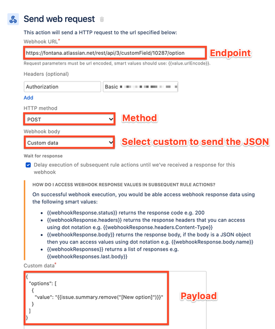 Automation For Jira Send Web Request Using Jira Atlassian Community