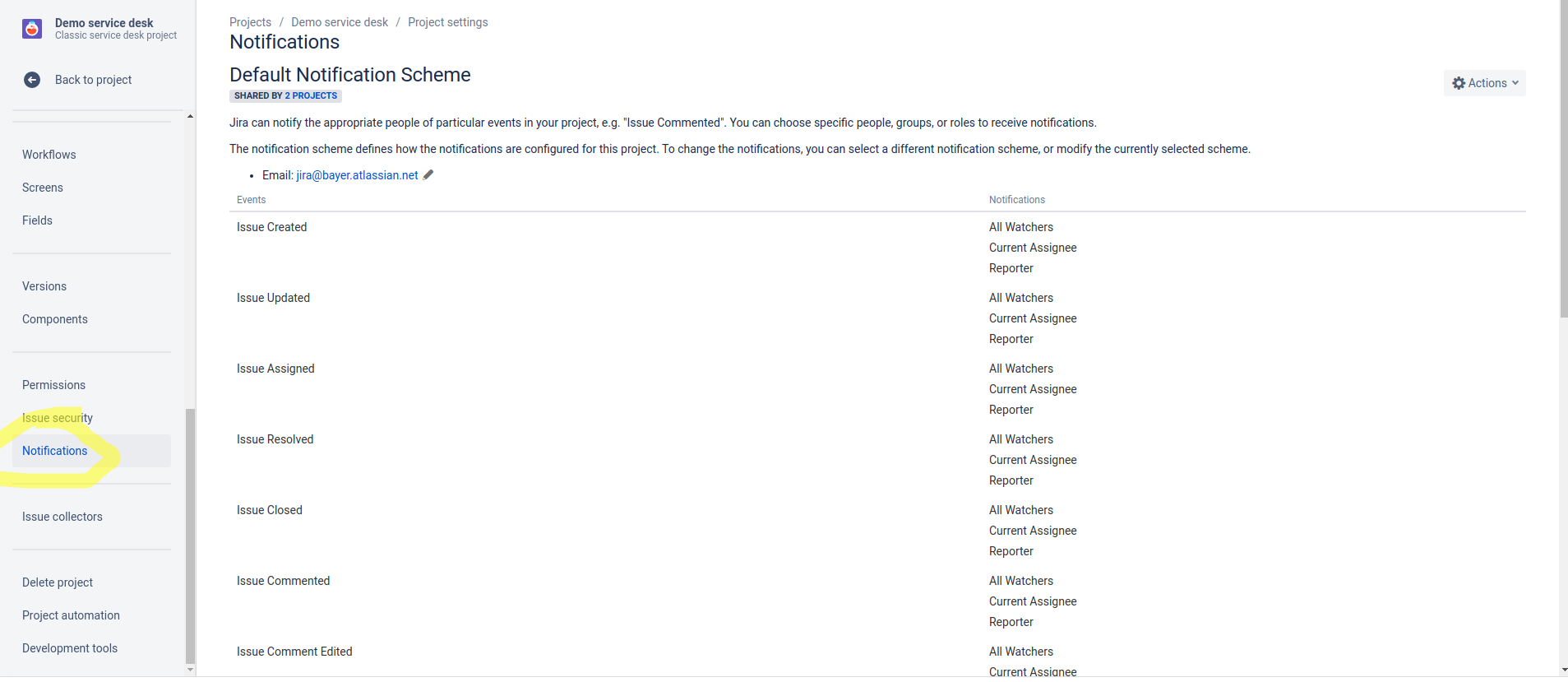 What is the best way to notify one staff member of...