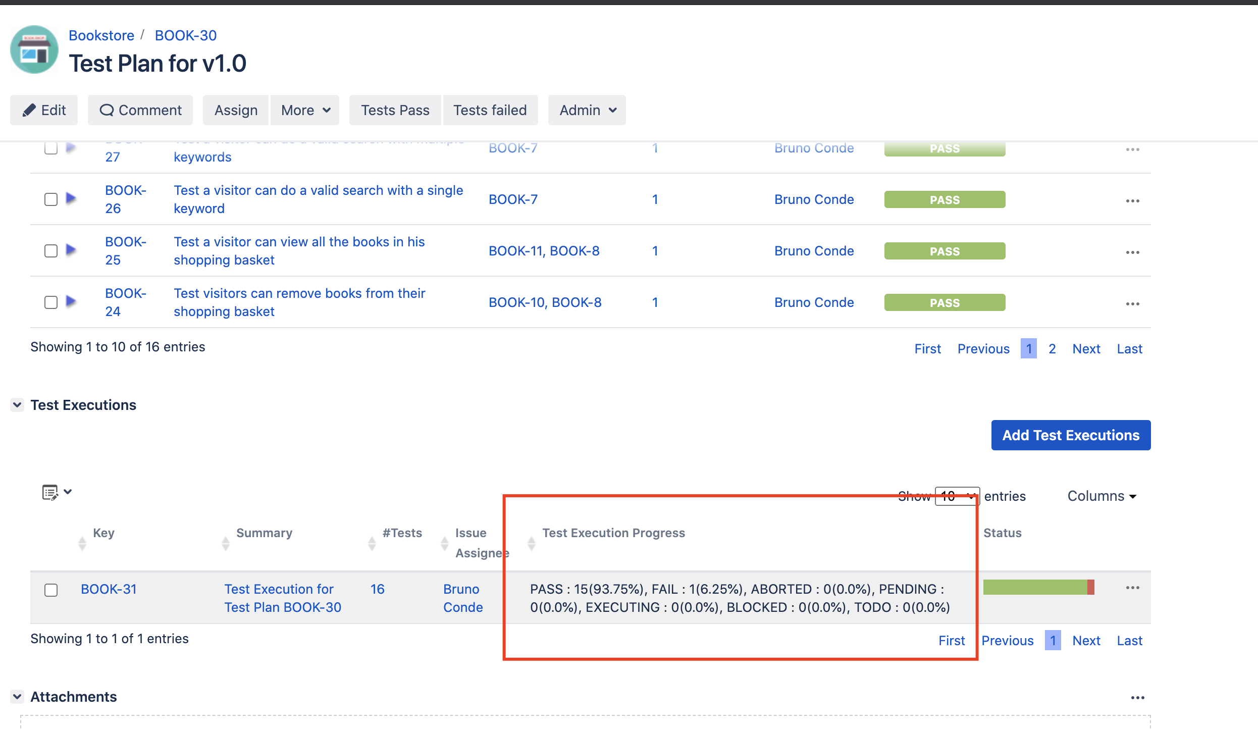 Xray How To Configure Pass Failed To Do Column In