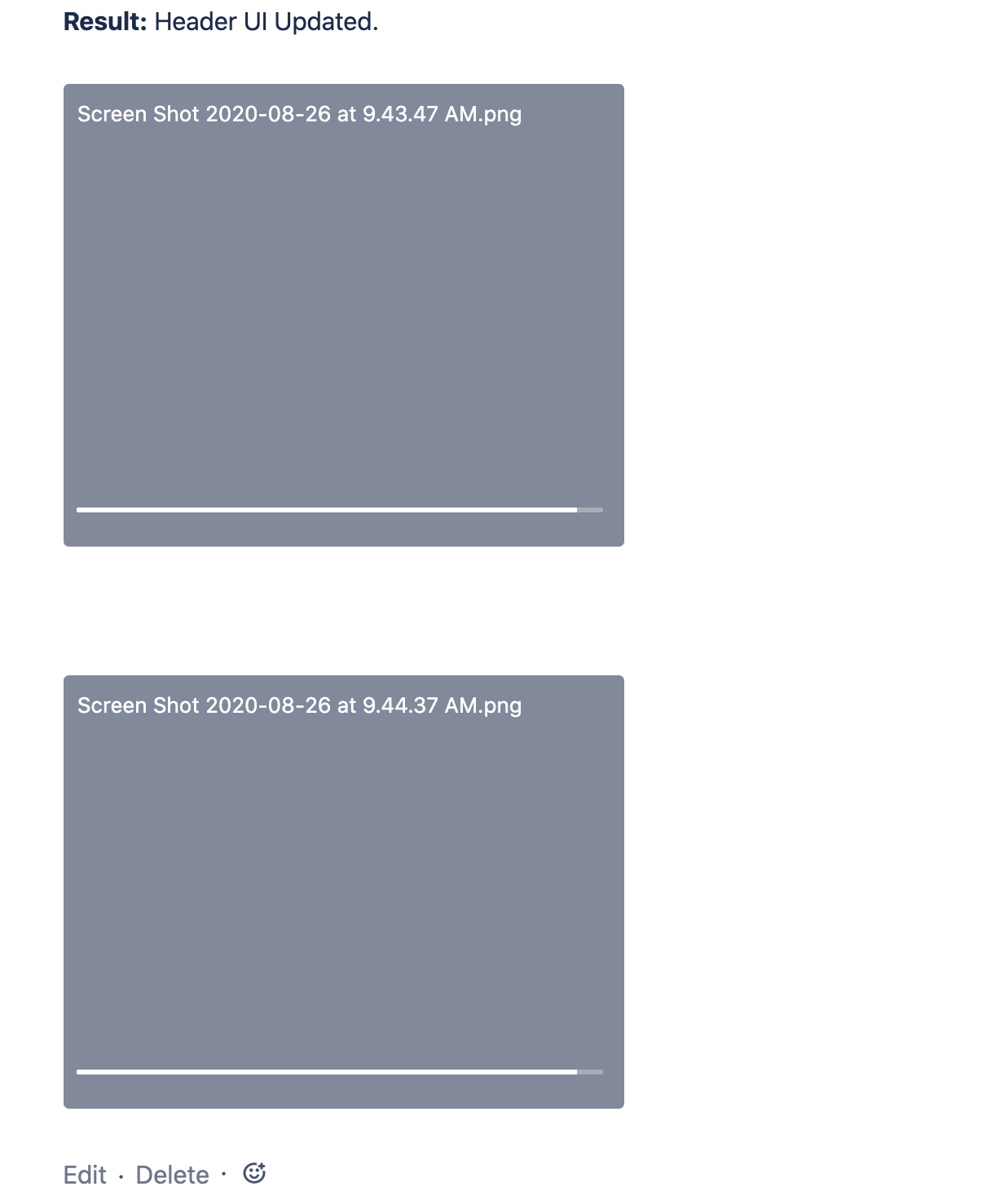 Images fail to load in the Comment section Images fail to load in the Comment section