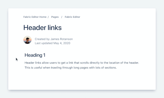 Add anchor links to any header - Atlassian Community