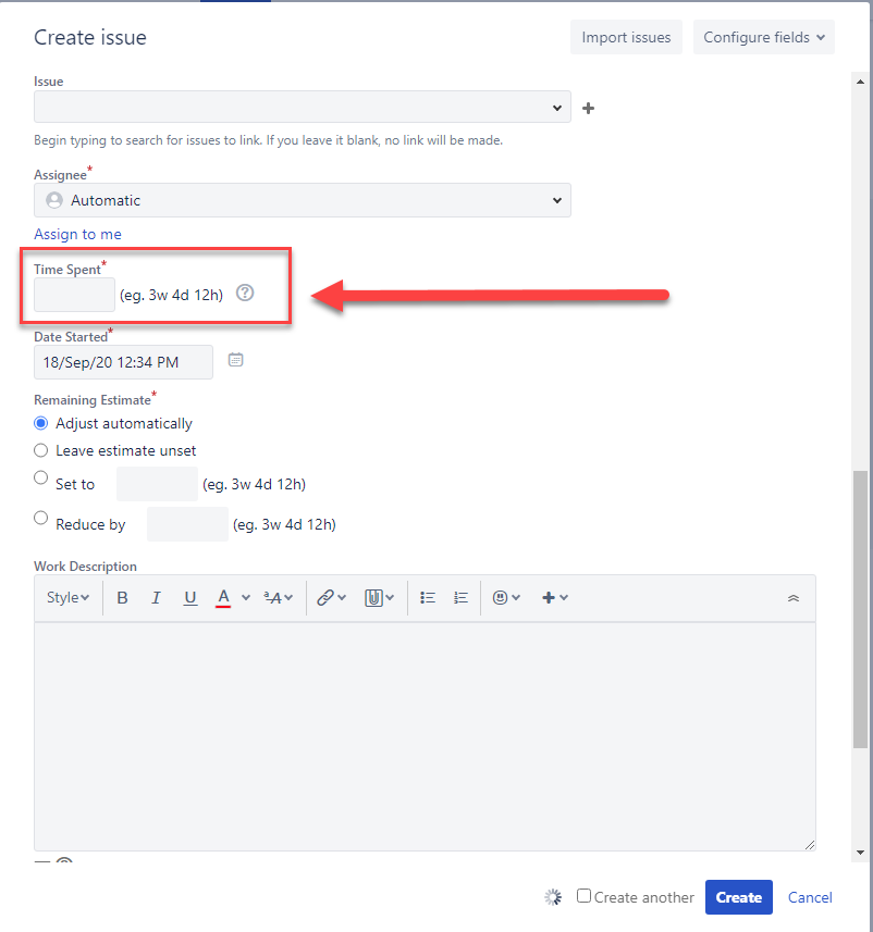 How To Remove A Mandatory Field Time Spent From 