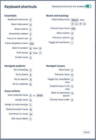 Keyboard shortcuts have arrived for next-gen projects!