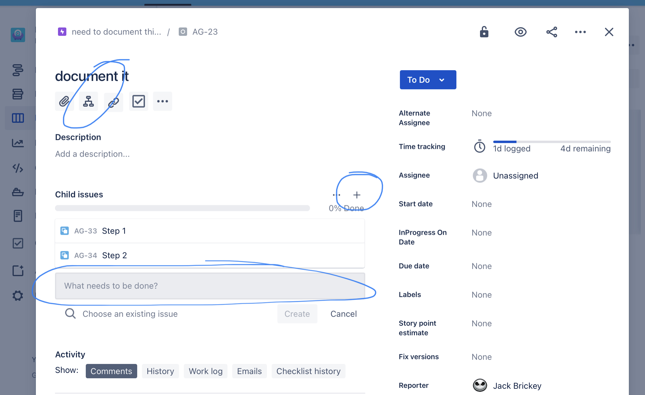 Create Multiple Subtasks Within Issue 