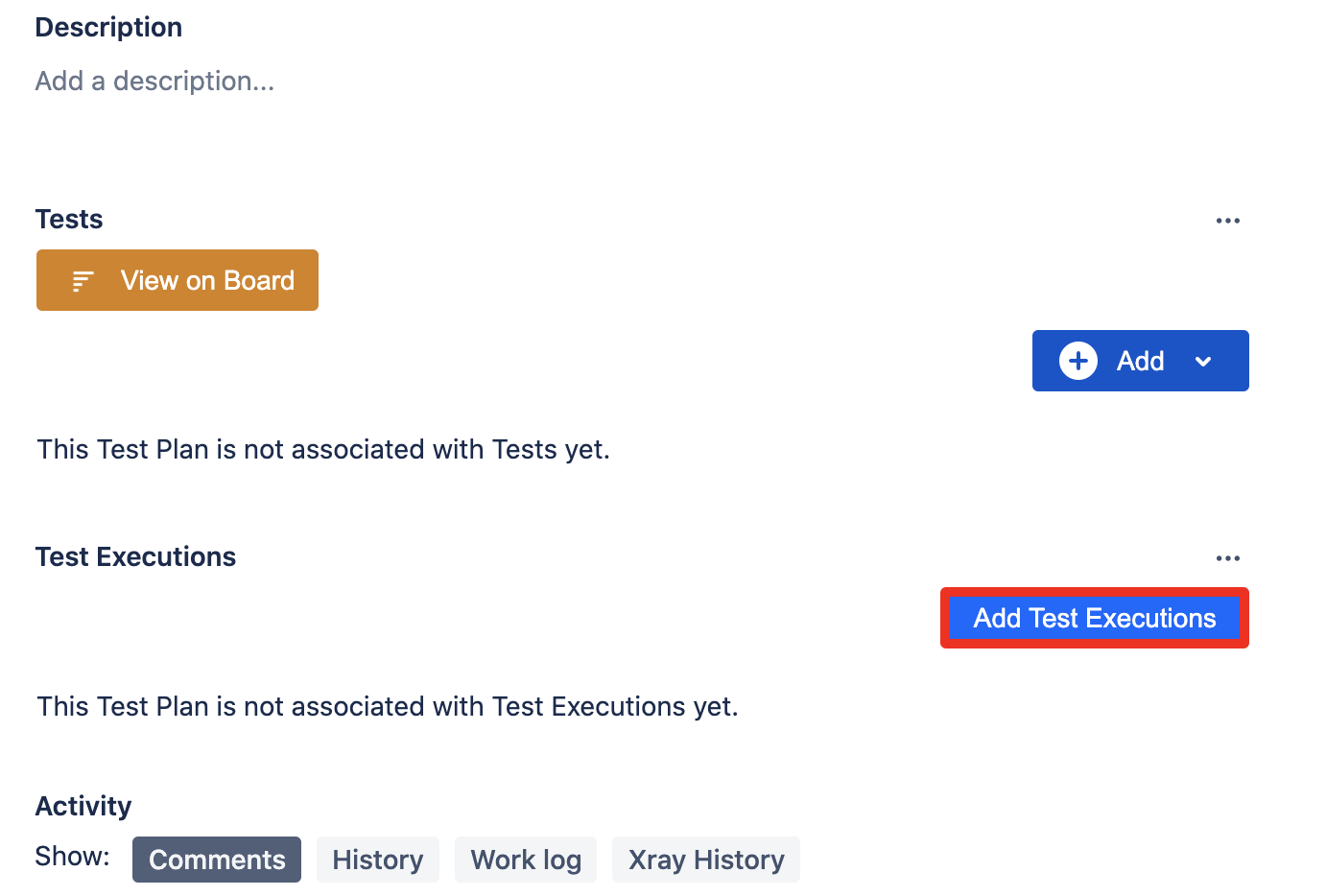 How to add Test Execution to a Test Plan with Xray...