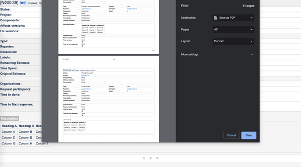 Solved: Exporting an issue to a PDF