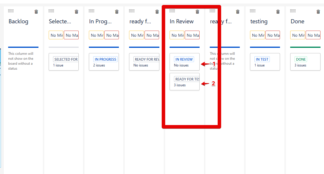 Statuses Columns Best Practices