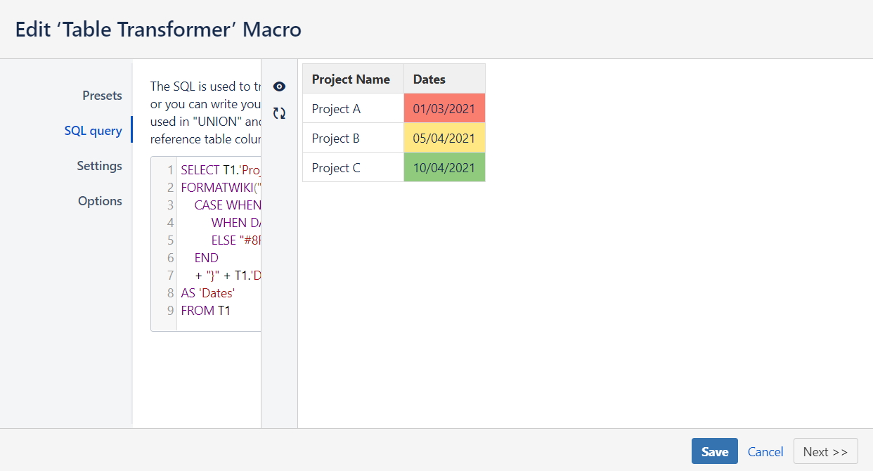 Solved Conditional Formatting For Confluence Tables