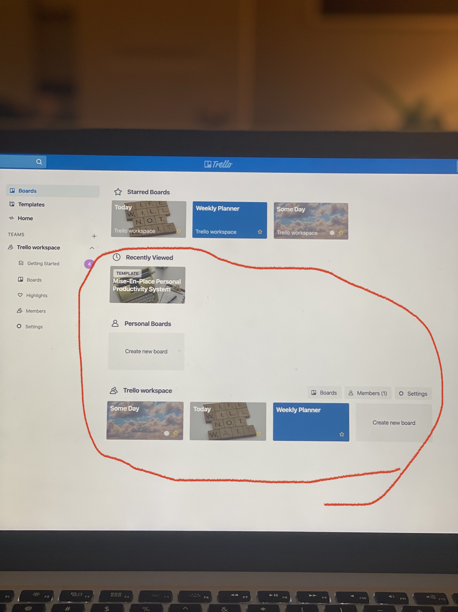 Solved Turning Off The recently Viewed Boards Portion O 