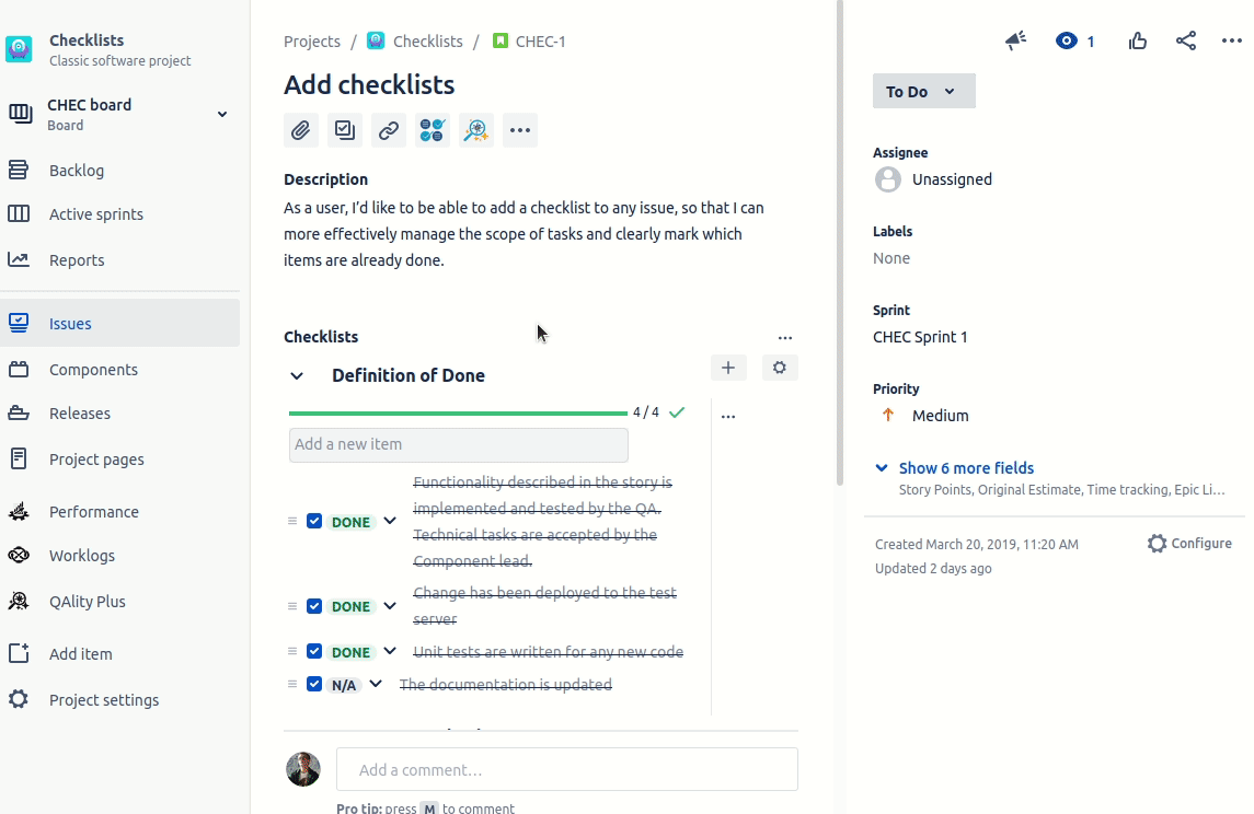 how-to-track-the-definition-of-done-with-multiple-atlassian-community