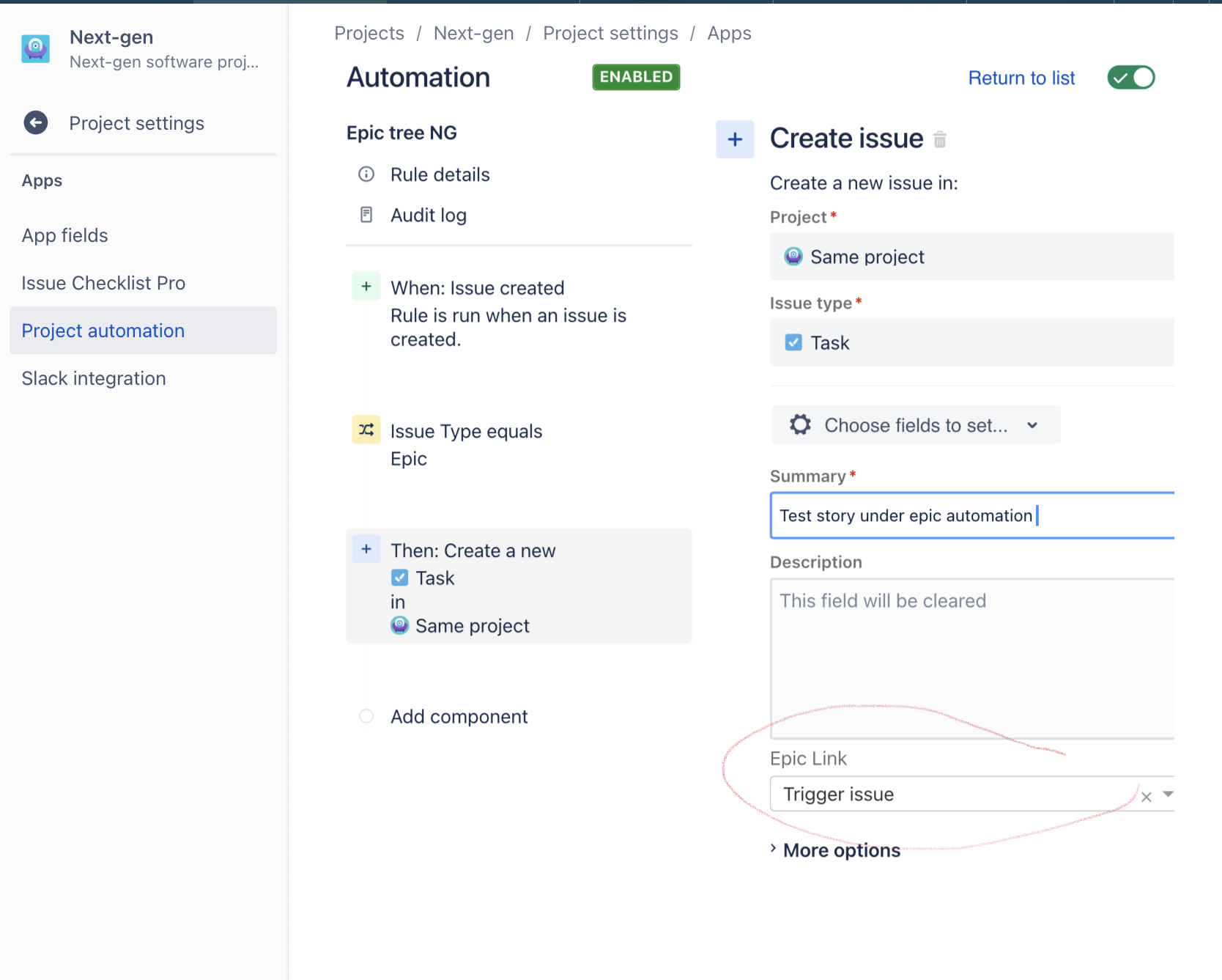 How do I attach created story tickets to an Epic t...