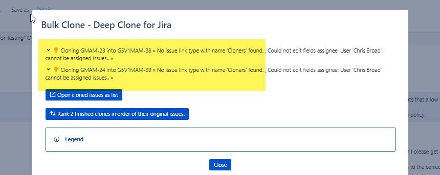 How do I bulk clone issues using JIRA Cloud?