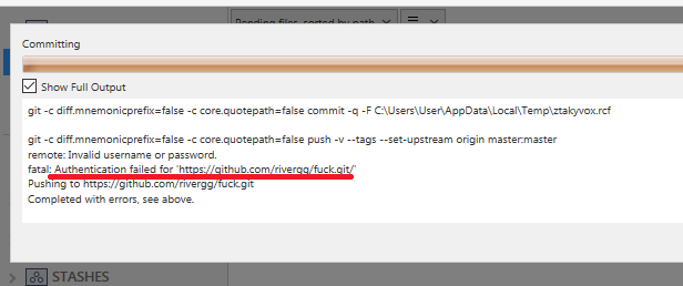 Solved: Commit but not pushing?