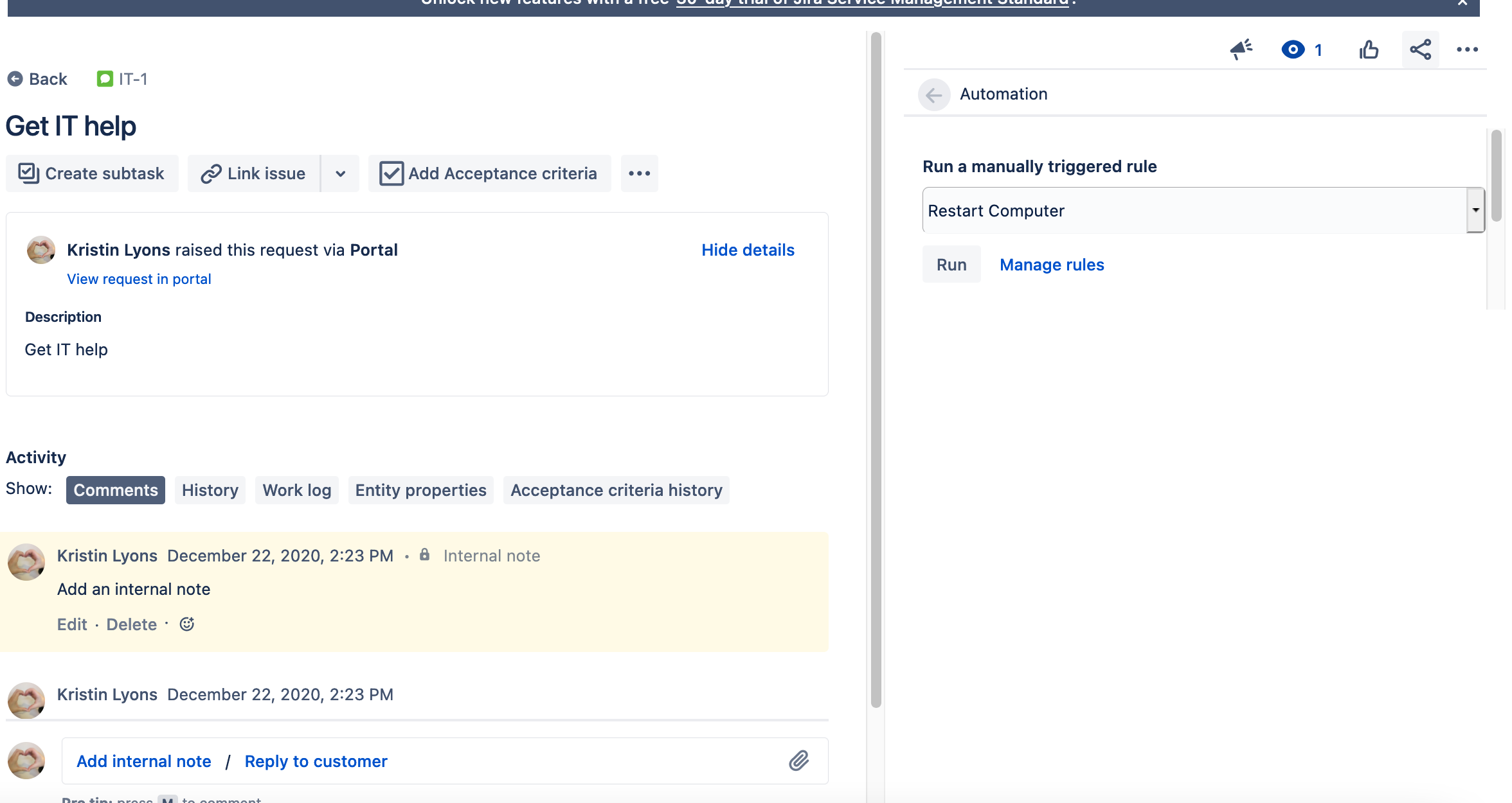 Auto Reply templates for JIRA Service management